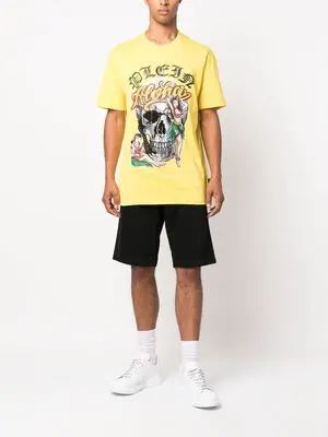 Philipp Plein Hawaii Short-sleeve T-shirt - Yellow