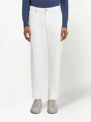 Zegna Roccia Slim-fit Jeans - White