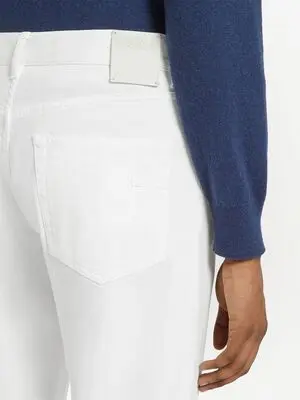 Zegna Roccia Slim-fit Jeans - White