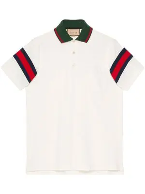 Gucci Web-tripe Jerey Polo Hirt