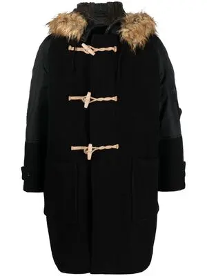 Junya Watanabe Contrast-sleeve Duffle Coat