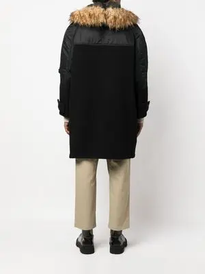 Junya Watanabe Contrast-sleeve Duffle Coat
