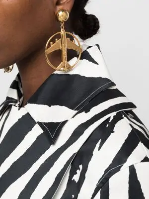 Moschino Aeroplane Drop Earrings