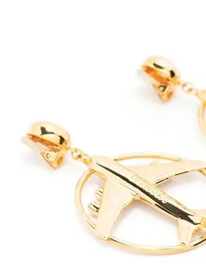 Moschino Aeroplane Drop Earrings