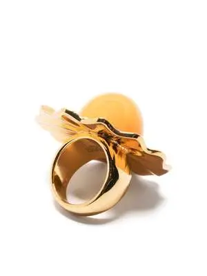 Moschino Rippled Cocktail Ring