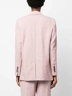 Brunello Cucinelli Double-breasted Linen Blazer