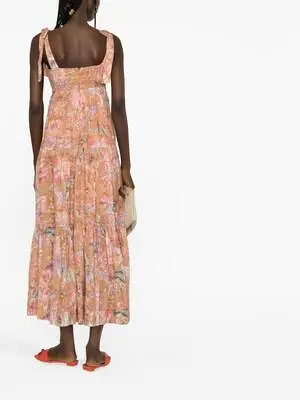 Zimmermann Cira Floral-print Cotton Maxi Dress