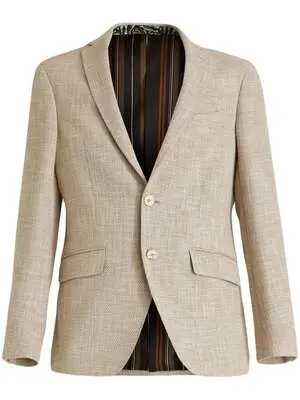 Etro Single-breasted Tailored Blazer - Neutrals