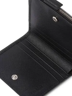 Prada Small Saffiano-leather Wallet - Black