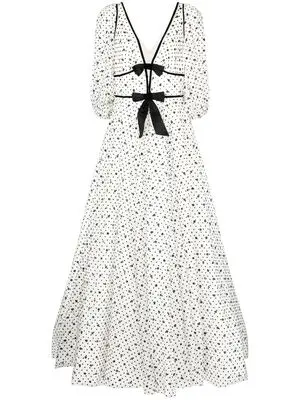 jenny packham blue polka dot dress Jenny Packham Cornflower Blue Dotted Dress - Kate Middleton Dresses