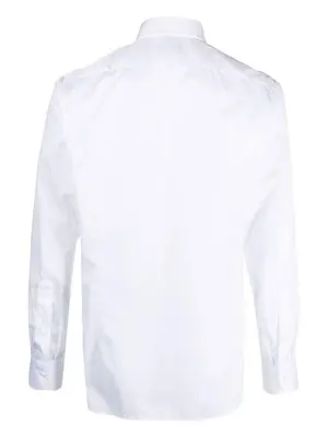 Tagliatore Cutaway-collar Cotton Shirt