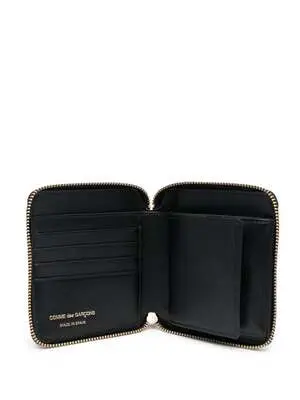 Comme Des Garçons Zipped Leather Wallet - Black