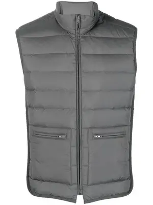 Thom Browne Down-feather Padded Gilet - Grey