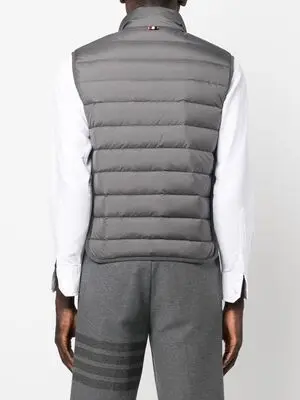 Thom Browne Down-feather Padded Gilet - Grey
