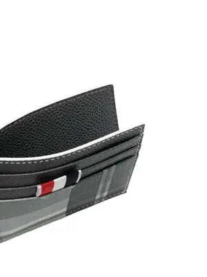 Thom Browne Check-pattern Cardholder Wallet