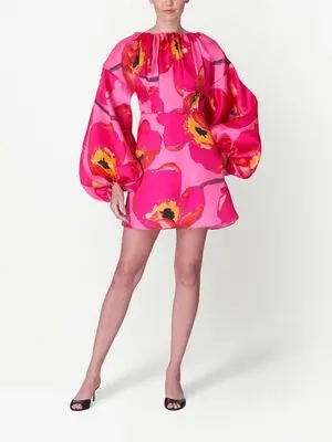 Carolina Herrera Balloon-sleeves Dress