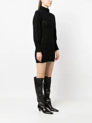 GRETA BOLDINI Astro Cable-knit Roll-neck Dress