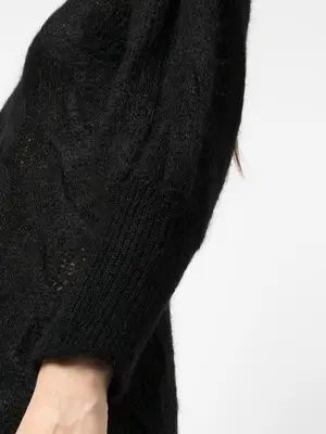 GRETA BOLDINI Astro Cable-knit Roll-neck Dress