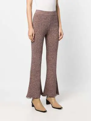 Ulla Johnson Knitted Flared Trousers