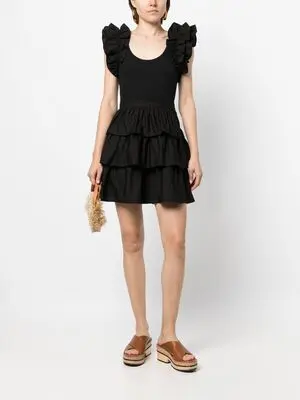 Ulla Johnson Ruffle-trim T-shirt Dress