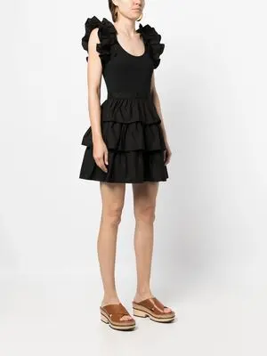 Ulla Johnson Ruffle-trim T-shirt Dress