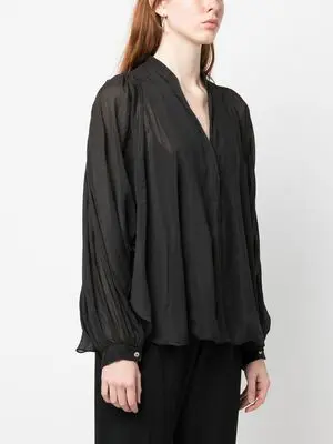 FORTE_FORTE Semi-sheer Blouse