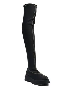 GANNI Flatform Over-the-knee Boots