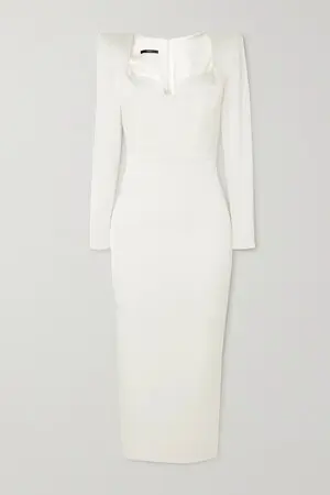 Alex Perry Blythe Satin-crepe Midi Dress