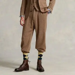 Ralph Lauren Herringbone Plus Fours Suit Trouser