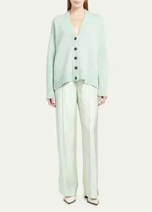 JIL SANDER Jil Sander Volume Cashmere Cardigan - Mint