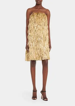 slim fit dress slacks Tinsel Long Sleeve Sequin Mini Dress Champagne– Selfie Leslie main image 0