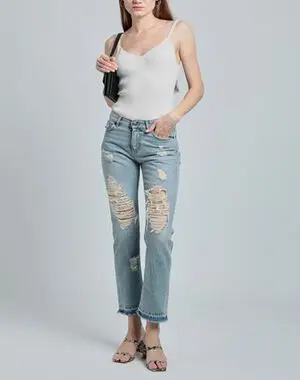 ANIYE BY Straight-leg Distressed Jeans