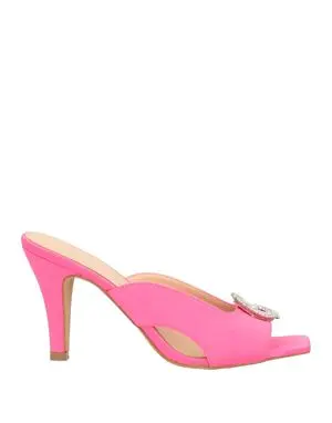 GAËLLE PARIS Textile Fiber Sandals - Pink