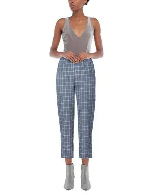 MANILA GRACE Tapered Checked Pants