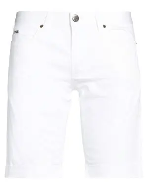 Emporio Armani Cotton-elastane Bermuda Shorts - White