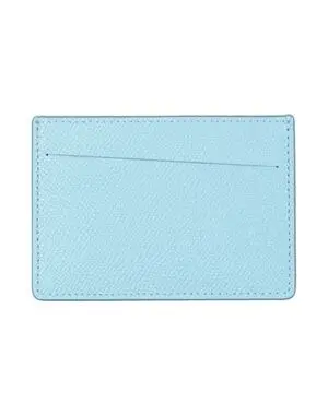 MAISON MARGIELA Man Document Holder Off White Size - Soft Leather Sky Blue