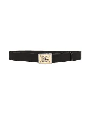 Dolce & Gabbana Military Nylon And Calfskin Belt - Black