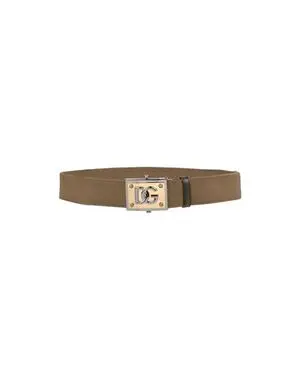 Dolce & Gabbana Military Nylon And Calfskin Belt Military Green