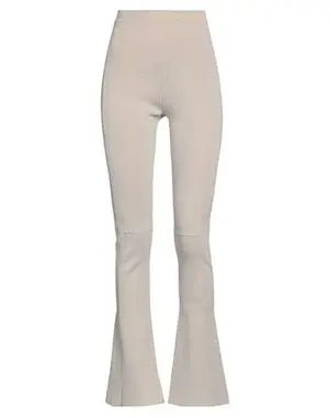 Jacquemus Flared Ribbed Knit Pants - Beige