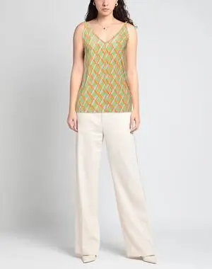 SIYU Geometric-print Camisole - Green