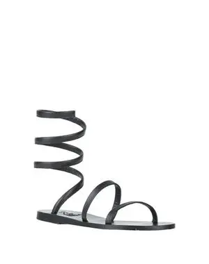 ANCIENT GREEK SANDALS Leather Sandals - Black
