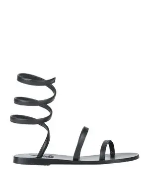 ANCIENT GREEK SANDALS Leather Sandals - Black