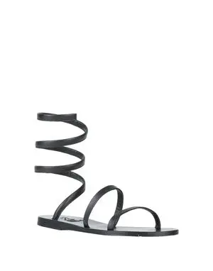 ANCIENT GREEK SANDALS Leather Sandals - Black