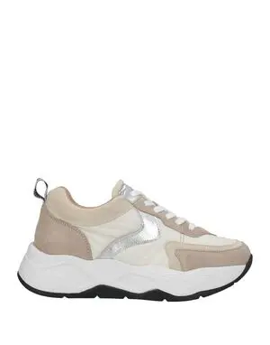 VOILE BLANCHE Sneakers In Goat Skin And Textile Fibers Ivory