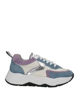 VOILE BLANCHE Sneakers In Goat Skin And Textile Fibers - Slate Blue
