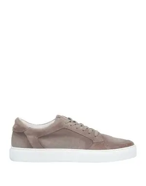 FABIANO RICCI Sneakers In Leather And Textile Fibers Khaki