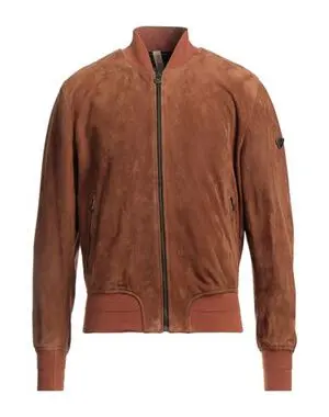 MATCHLESS Suede Bomber Jacket - Brown