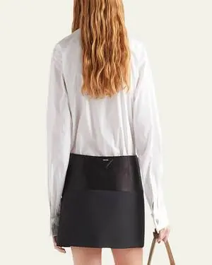 Prada Poplin Blouse With Cufflinks