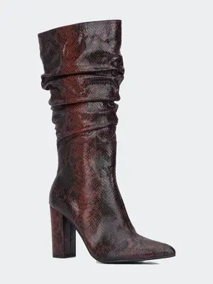 NEW YORK & COMPANY Women's Earla Boot - Red