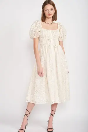EN SAISON Yuval Midi Dress - White
